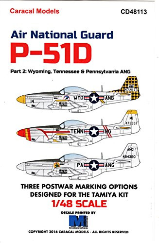 Caracal Models CARCD48113 1 48 Decals _ Air National Guard P_51D ...