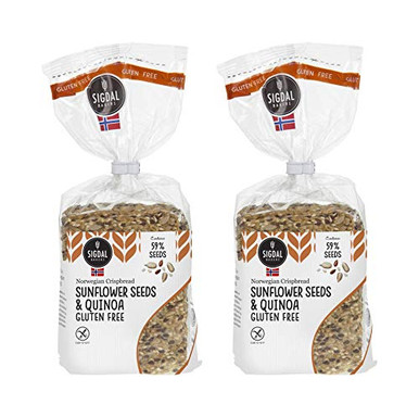 Sigdal Bakeri All Natural Norwegian Crispbread _ Non GMO_ Vegan_ Sugar ...