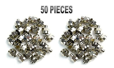 50 Pieces F Type 75 Ohm Terminator Coaxial Satellite TV RF Port End ...