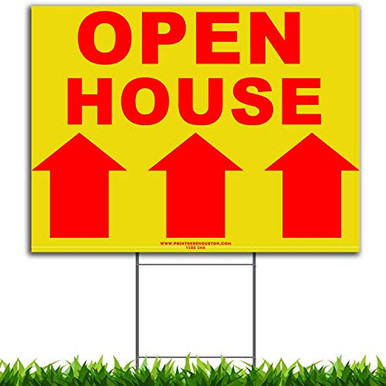 VIBE INK Large 24 inch x18 inch _ Open House with UP Forward ...