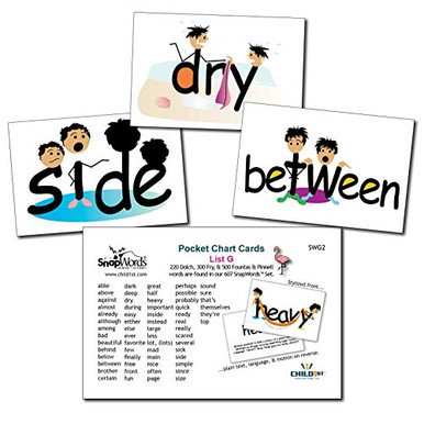 SnapWords List G Pocket Chart Cards _ Sight Words - Warehousesoverstock