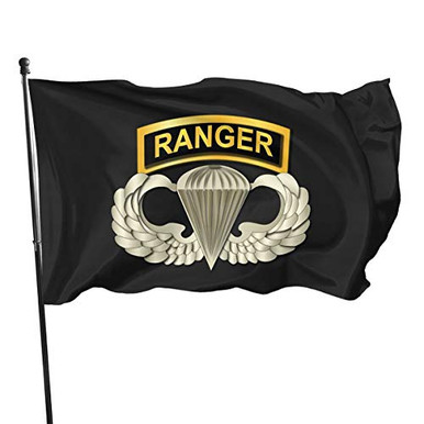N C Us Army Ranger Tab Airborne and Wings Outdoor Flag_Garden Flag ...