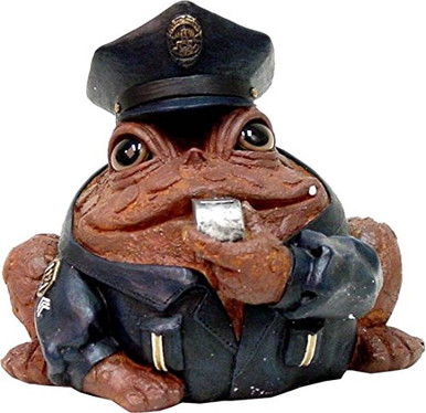 Homestyles Toad Hollow 94086 Figurine Policeman in Cop Uniform with Cap ...