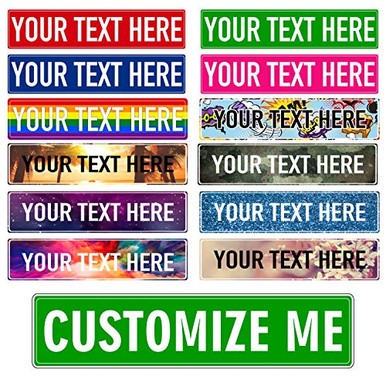 Custom Signs _ Custom Street Signs 18 inch x 4 inch Personalized Gifts ...