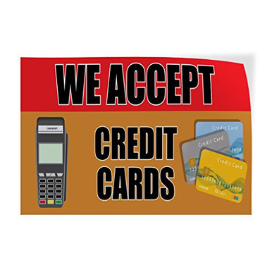 Decal Stickers Multiple Sizes We Accept Credit Cards K Industrial Vinyl ...