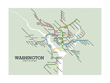 Washington Subway map - Warehousesoverstock