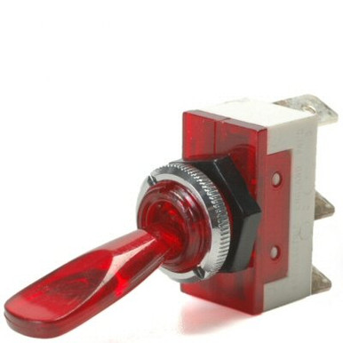 Red 20 Amp On Off Lighted Lever Toggle Switch The Lever Lights Up When ...