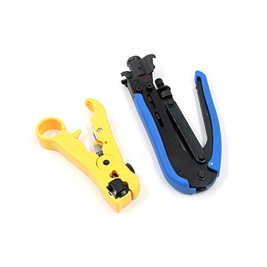Karcy Coaxial Compression Tool Coax Cable Crimper Kit Karcy RG6 RG11 ...