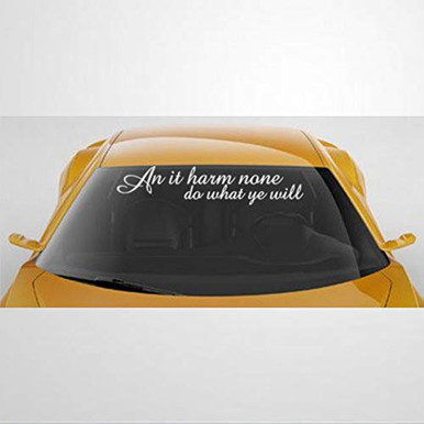 Wiccan Rede Decal Car Sticker an It Harm None Pagan Decor Stickers Car ...