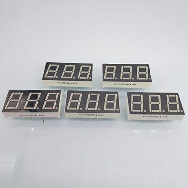 US Stock 5pcs 0.56 inch 3 Digit Red Led Display 7 Segment Common ...