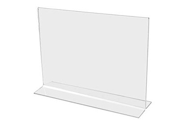 Marketing Holders 7 inch w x 5 inch h Sign Holder Clear Table Card ...