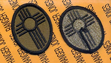 US Army New Mexico National Guard ARNG OD Green and Black Patch m e ...