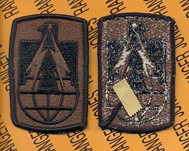 US Army 11th Signal Brigade OD Green and Black Duty Uniform Patch m e ...