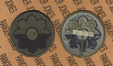 US Army 9th Infantry Division Old RELIABLES OD Green and Black BDU ...