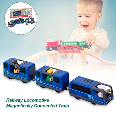 N P Children Mini Electric Train Railway Locomotive Magnetically ...
