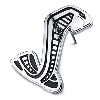 3D Cobra Snake Logo Car Emblem Front Grille Emblem Badge Decoration ...