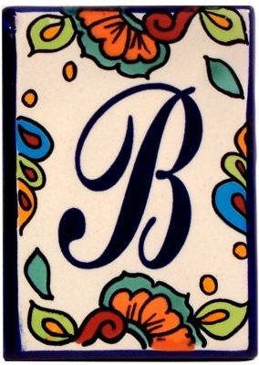 Fine Crafts Imports Hacienda Talavera Ceramic House Letter B ...