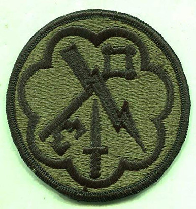 US Army 207th Military Intelligence Brigade OD Green and Black Patch m ...