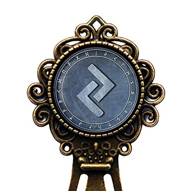 Viking Runes Elder Futhark Rune Circle J Jera Earth Bronze Bookmark ...