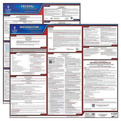 Washington State and Federal Labor Law Poster Set _English_ WA State ...