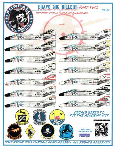 Furball Aero Design FUR48018 1 48 F_4B Phantom II Bravo MIG Killers Pt ...
