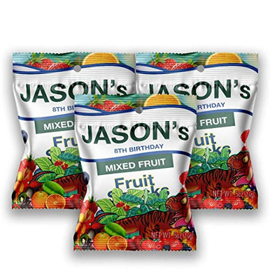 12 Personalized Jurassic Park Fruit Snack Candy _ Jurassic Park Party ...