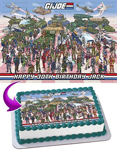 Cakecery G.I. Joe A Real American Hero Edible Cake Image Topper ...
