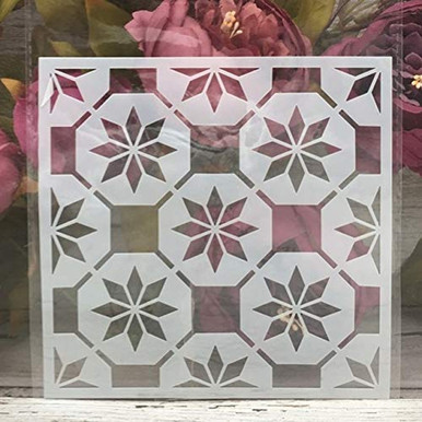 1Pc 6x6 inch Clover Square Diy Layering Stencils Wall Painting ...