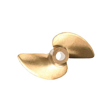 uxcell RC Boat Propeller 4mm Shaft 2 Vanes 37mm 52mm P D Fan Shape ...