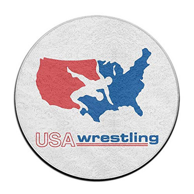 JJKKFG_H USA Wrestling Print Diameter 60 cm Kitchen Rug Shoe Scraper ...