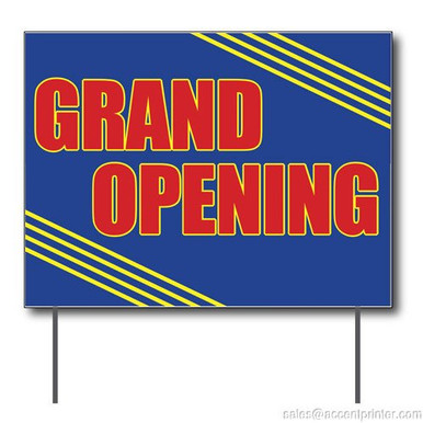 Grand Opening Curbside Sign_ 24 inch w x 18 inch h_ Full Color Double ...