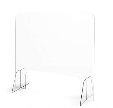 Plexiglass Shield Counter Acrylic Sneeze Guard_ Sales Reception Retail ...