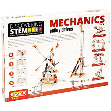 Engino Discovering STEM Mechanics Pulley Drives | 8 Working Models ...
