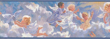 7 in x 15 ft Prepasted Wallpaper Borders _ Angels Wall Paper Border ...