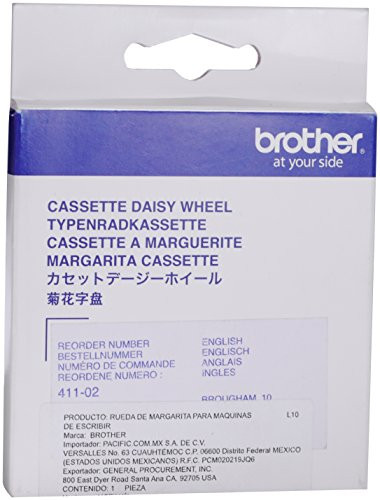 Brother 411 Brougham 10-Pitch All Daisy Wheel Typewriters ...