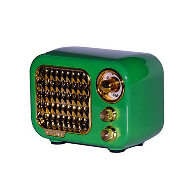 Vintage Radio Retro Bluetooth Speaker Green Old Fashioned Classic Style ...