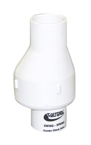 Valterra 200-07 PVC Swing Spring Combination Check Valve White 3 4 inch ...