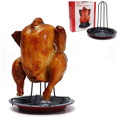 Mlide Chicken Roaster Rack - Folding Stainless Steel Vertical Roaster ...