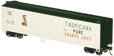 Bachmann Trains - 50 Steel Reefer - TROPICANA - WHITE and GREEN - HO ...