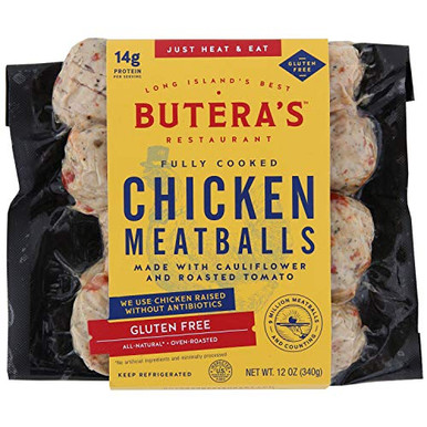 Butera s Gluten Free Chicken Meatballs made with Cauliflower and ...