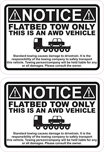 StickerTalk Flatbed Tow Only Vinyl Stickers 3.5 inches by 2.5 inches ...