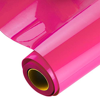 KISSWILLFluorescent Pink HTV Heat Transfer Vinyl 12 Inch x 6 Feet HTV ...