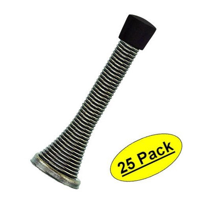 25 Pack - Designers Impressions Antique Brass Spring Door Stop w Rubber ...