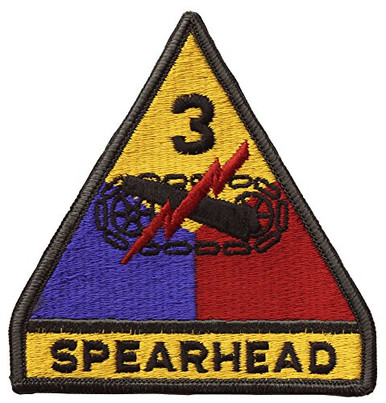 3rd Armored Division Spearhead Patch Full Color - Warehousesoverstock