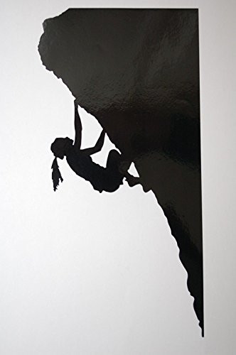 Rock Climber Girl Vinyl Sticker Decal V238 Mountain Climb Choose Color ...