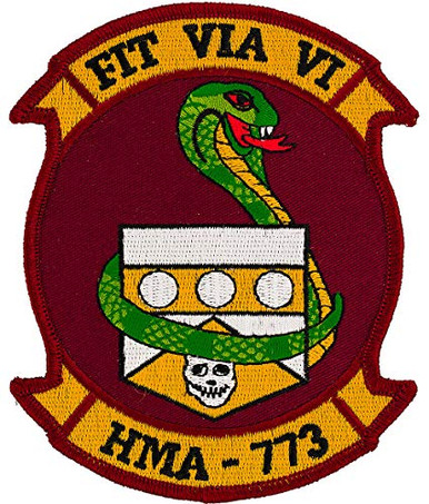 Attack Helicopter Squadron HMA-773 Patch Full Color - Warehousesoverstock