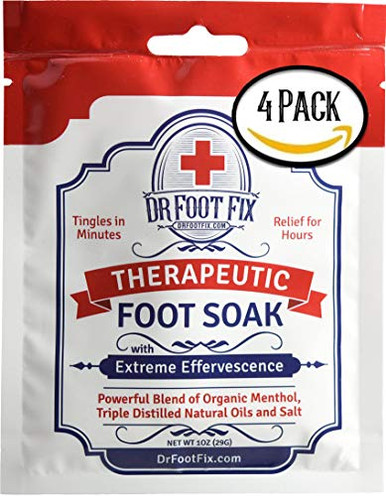 Dr Foot Fix Therapeutic Foot Soak - 1 Ounce Packet - Pack of 4 - All ...