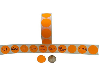 Color Coding Labels Plus Water Resistant Seals Super Bright Neon Orange ...