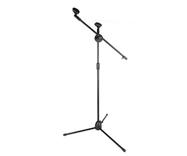 Boshen Tripod Boom Microphone Stand Telescopic Mic Arm Stand with Dual ...