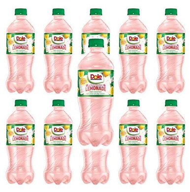 Dole Strawberry Lemonade 20 oz Soda Bottles -Pack of 12 Total of 240 FL ...